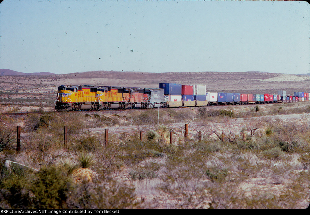 Westbound stacks on the old SP